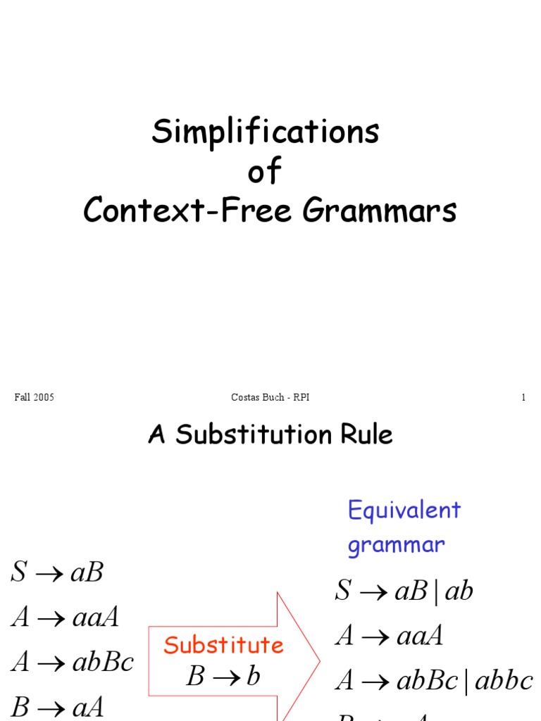 Context Free Grammars Normal | PDF | Theoretical Computer Science ...