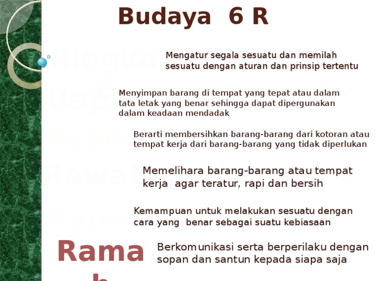 Budaya 6R | PDF