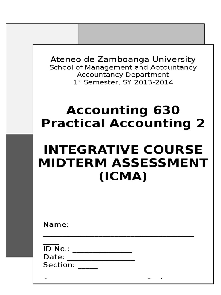 ICMA 41 Midterm Assessment Guide | PDF | Book Value | Retained Earnings