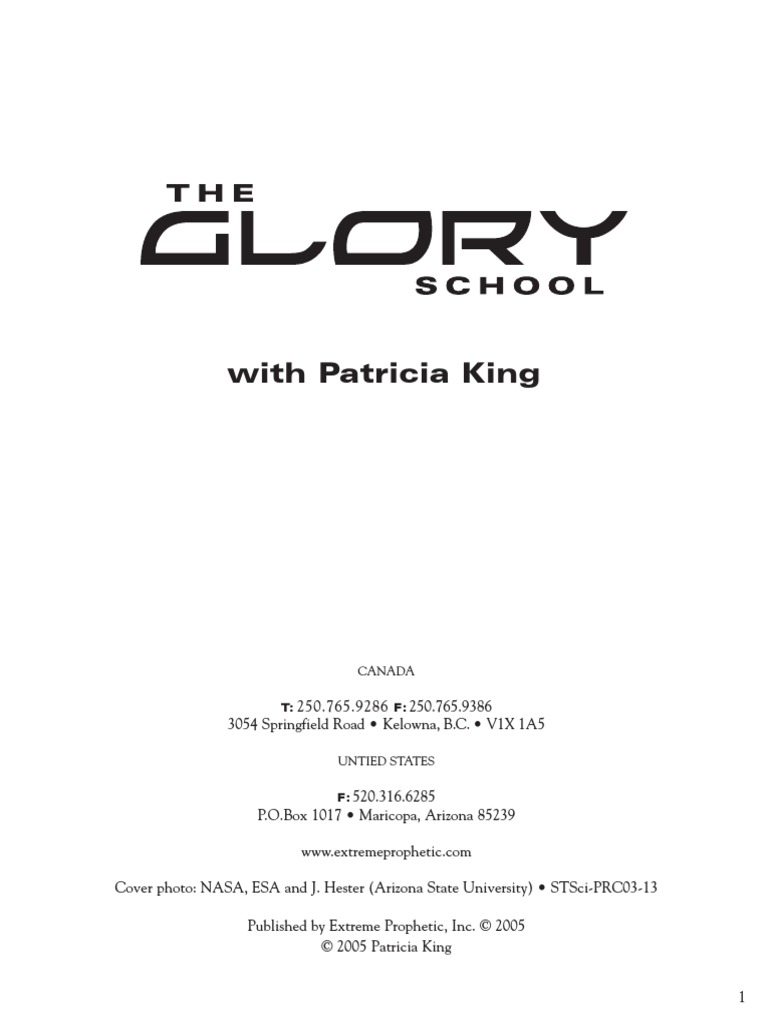 Glory School Manual | PDF | Acts Of The Apostles | John The Baptist