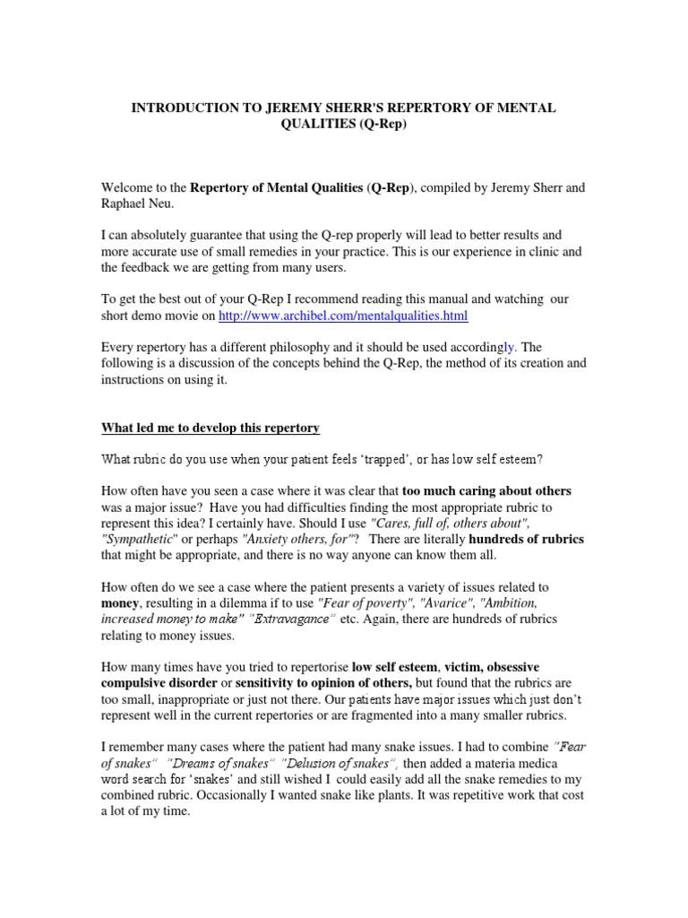 Jeremy Sherr - Introduction - To - Repertory - of - Mental - Qualities ...