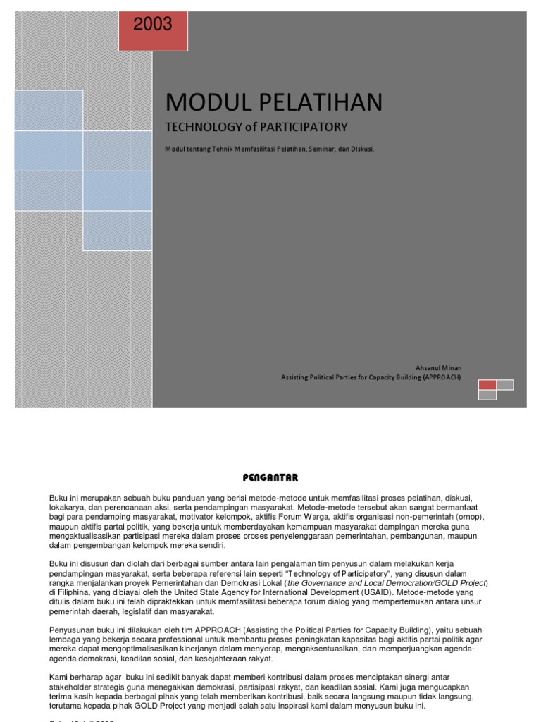 Modul Training For Trainer (TOP) PDF | PDF