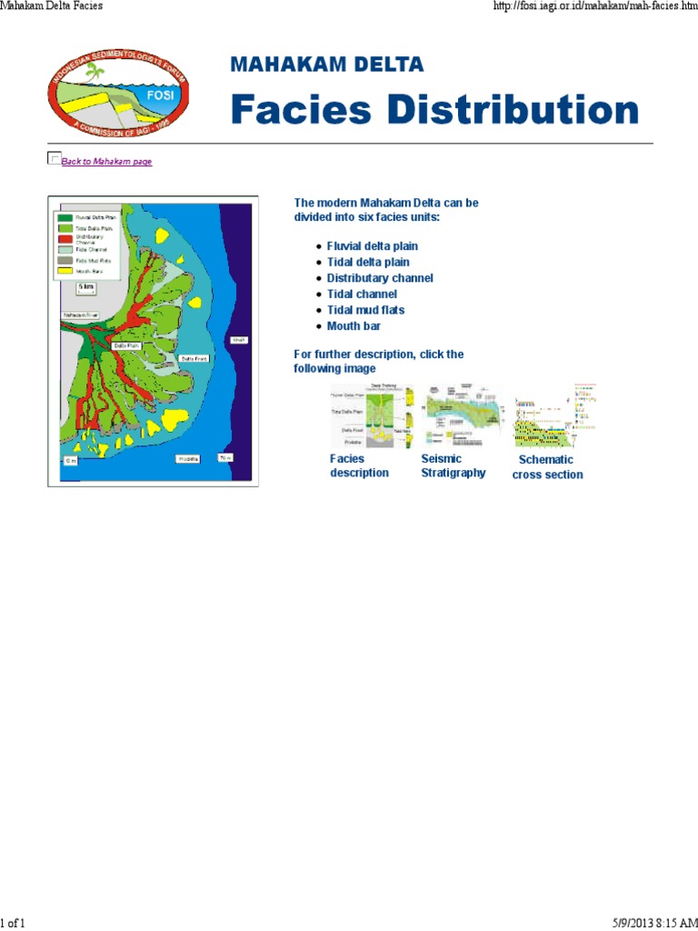 Mahakam Delta Facies | PDF