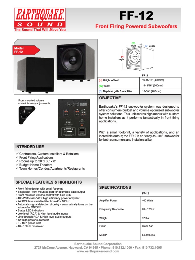 FF12 | PDF | Amplifier | Sound Production