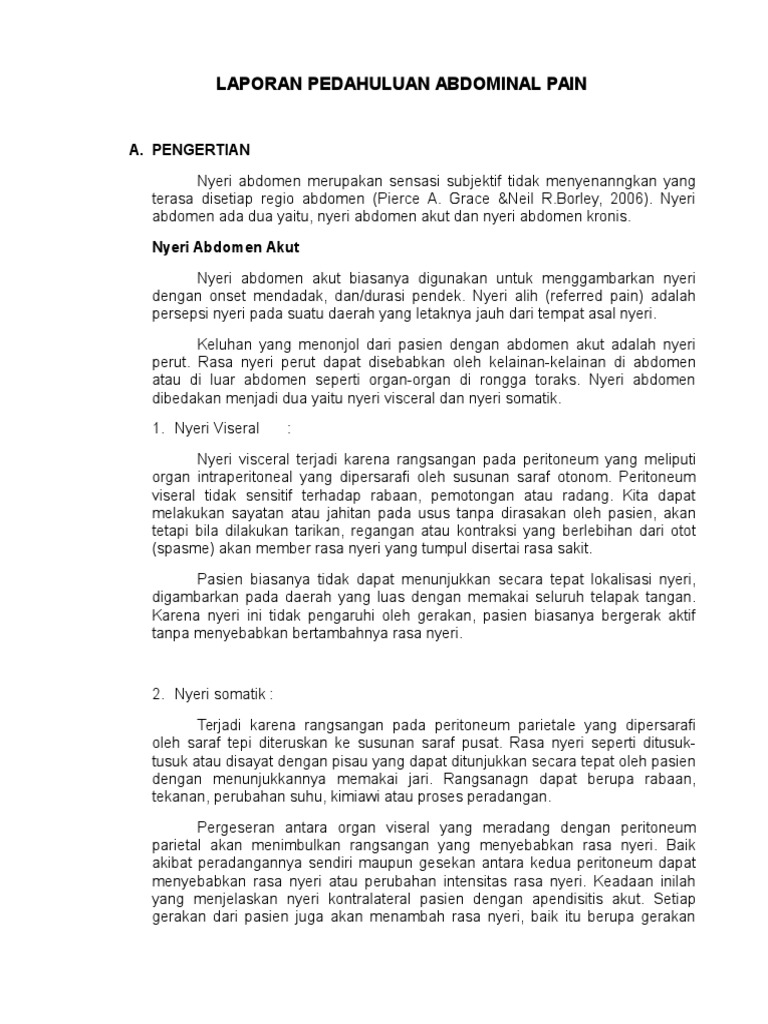 LP Abdominal Pain | PDF