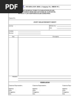 VOR Template | PDF