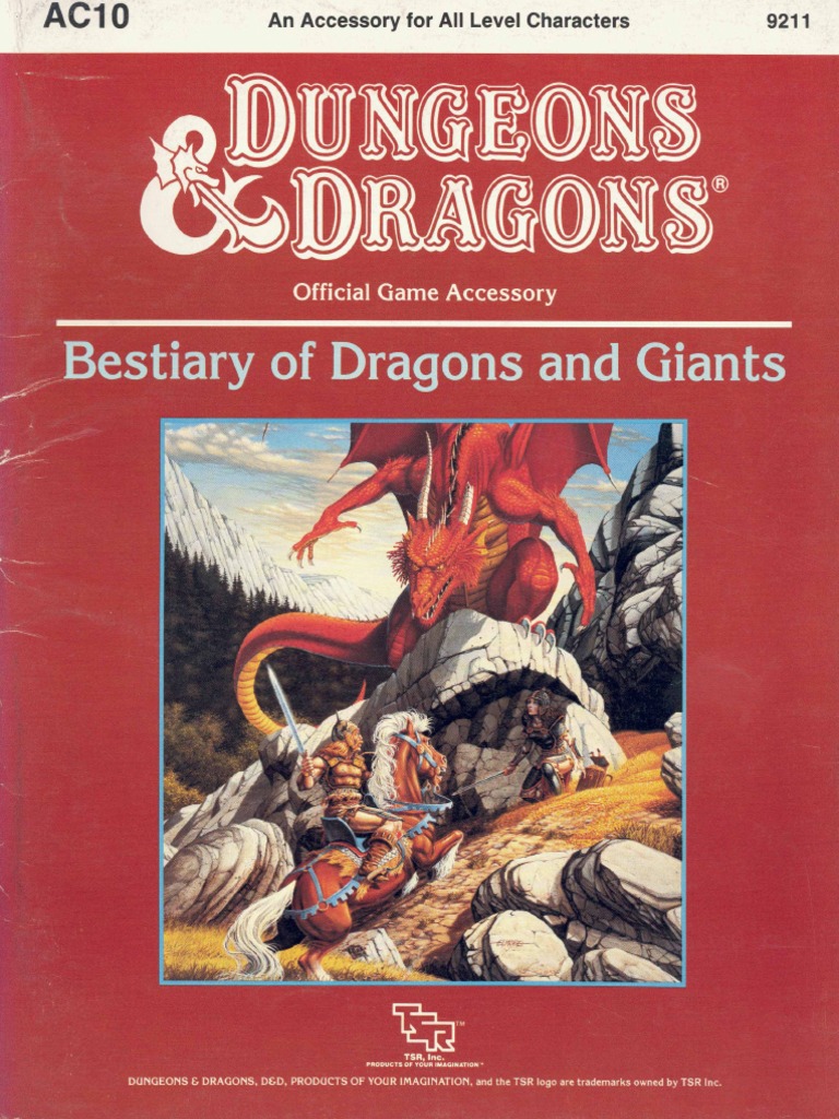 D&D Basic Bestiary of Dragons and Giants | PDF | Magic (Paranormal) | Dragon