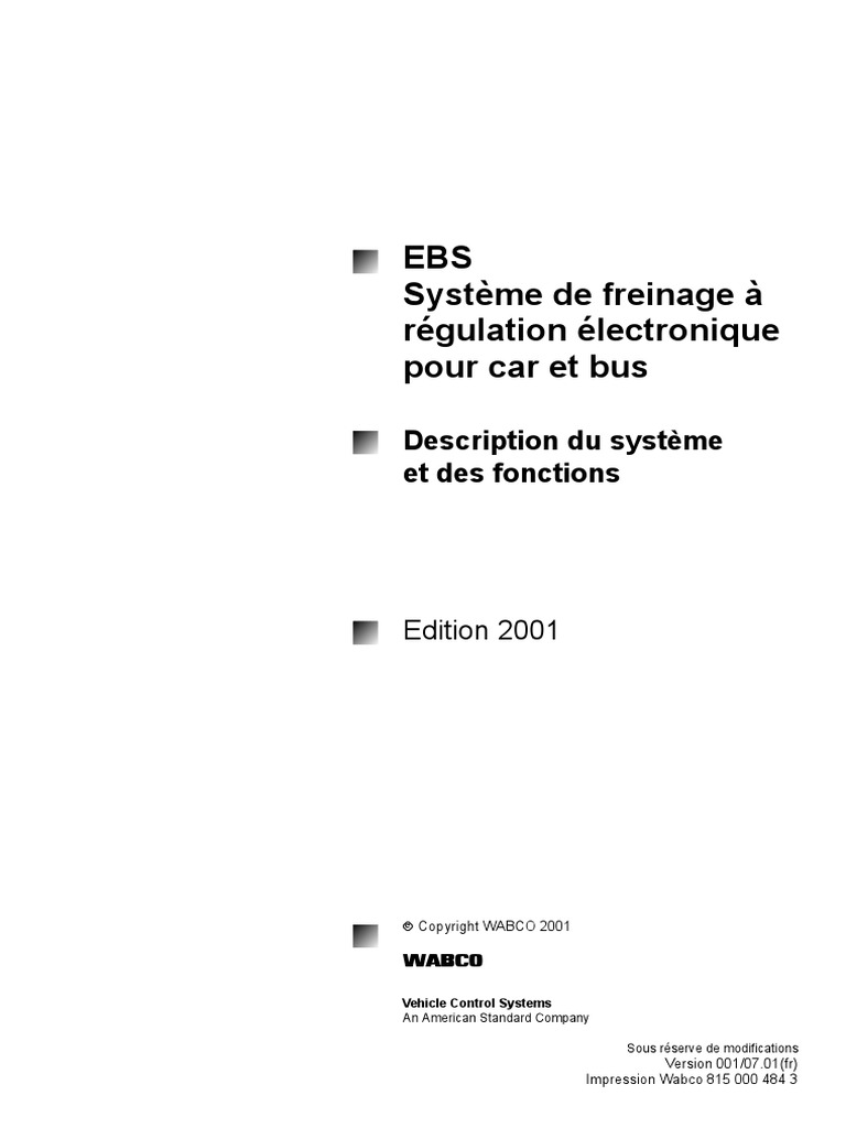 Ebs Wabco | PDF | Maison et jardin | Technologie et ingénierie
