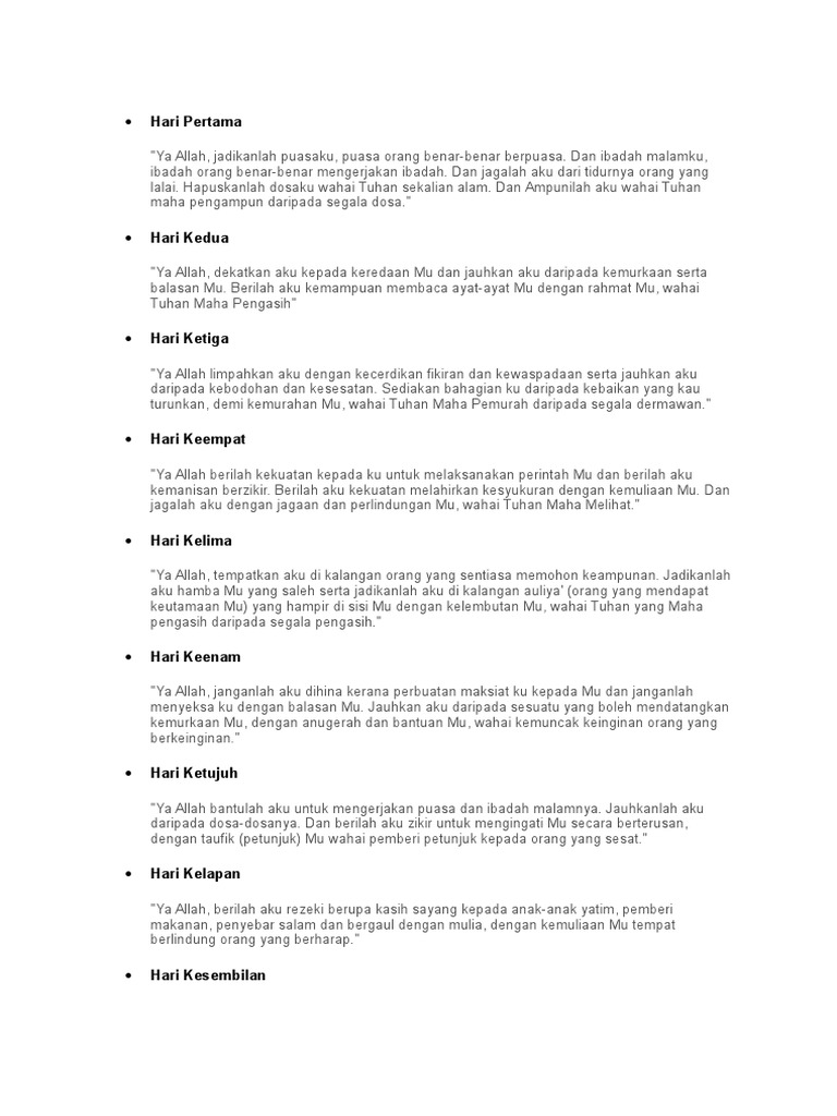 Doa2 Ramadhan | PDF | Agama & Spiritualitas