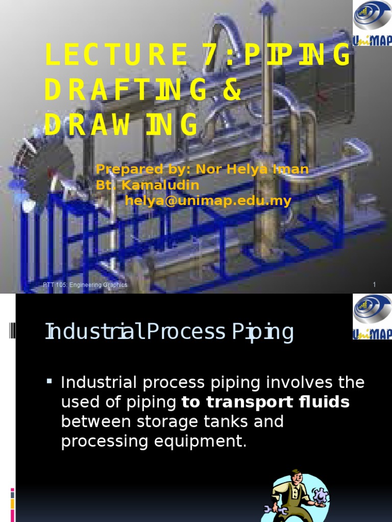 Piping Drafting and Drawing Lecture | PDF | Pipe (Fluid Conveyance) | Valve