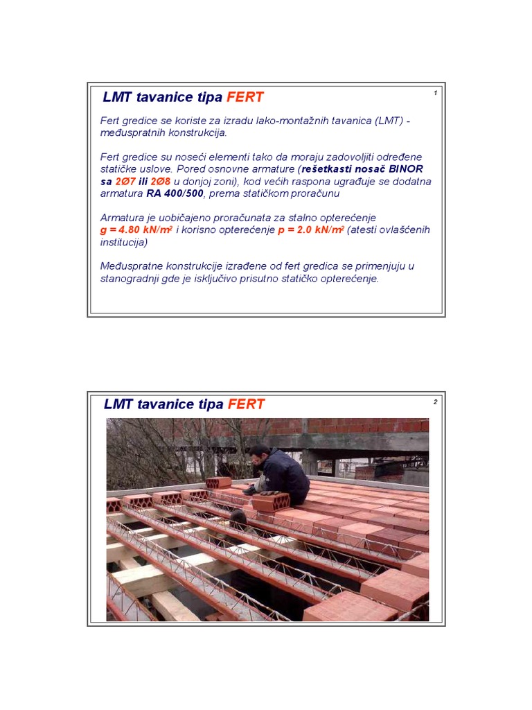 13 - LMT Tavanice Tipa FERT | PDF