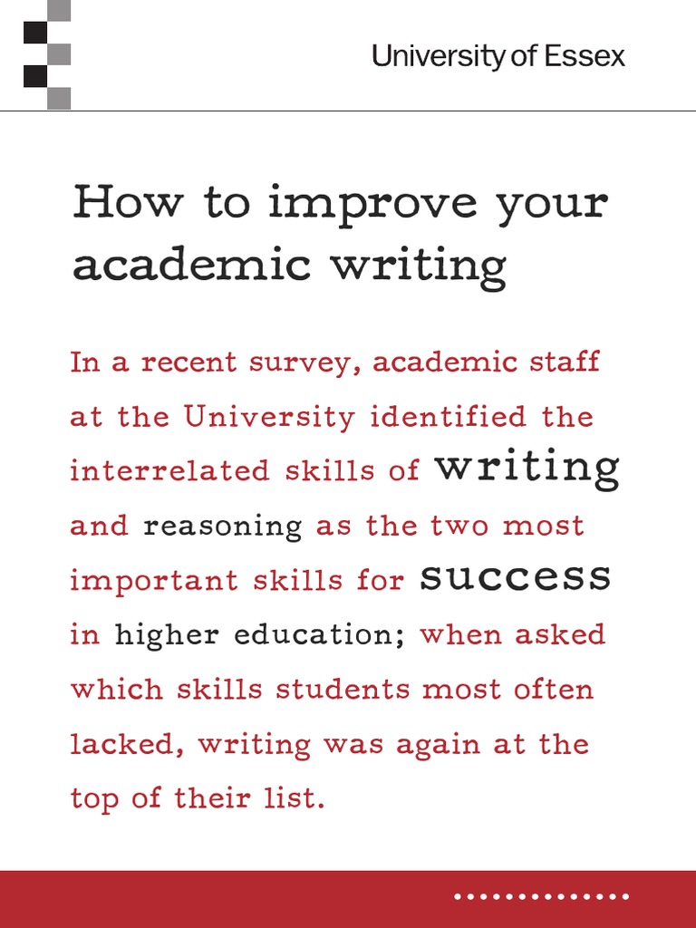 How To Improve Your Academic Writing PDF | PDF | Grammatical Number ...