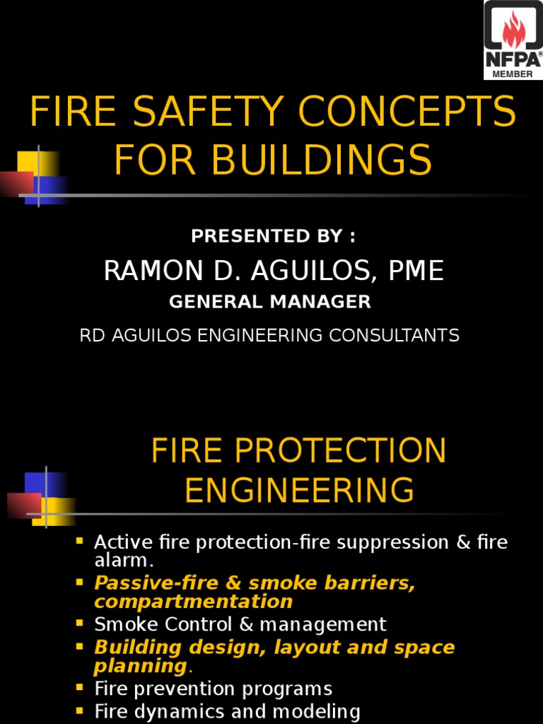 Module 9 Fire Safety Concept | PDF | Stairs | Fire Protection