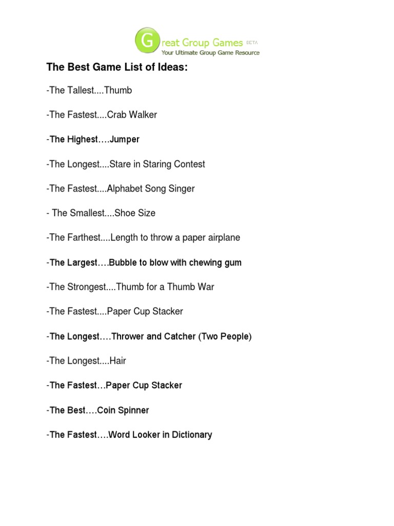 The Best Game PDF | PDF