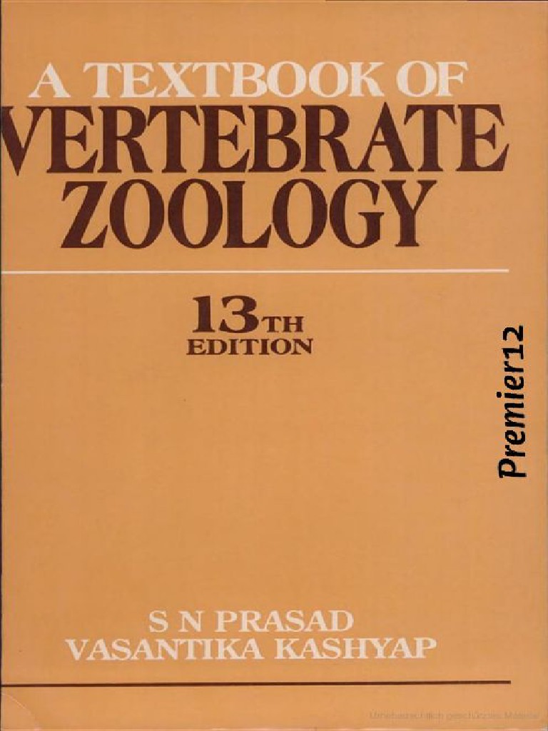 A Textbook of Vertebrate Zoology | PDF