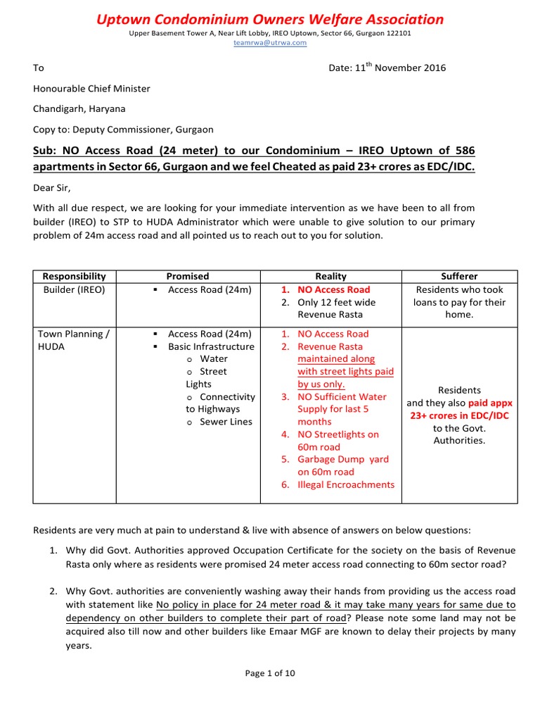 Letter To CM - PDF | PDF | Government