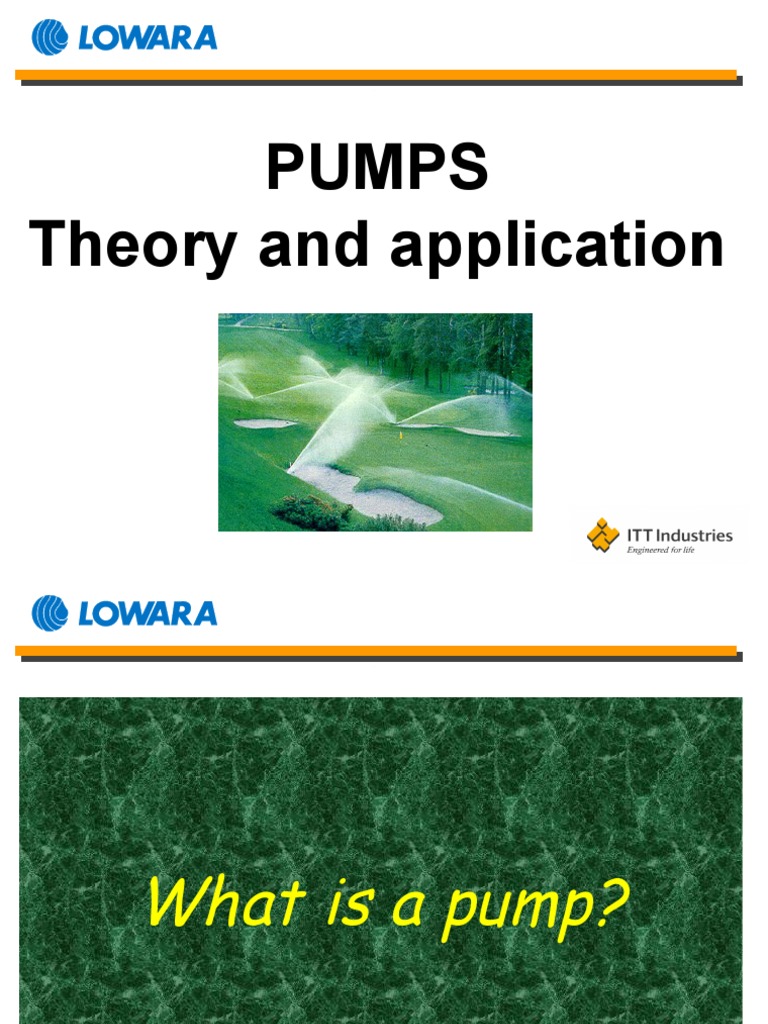 Pump Selection 0801 | PDF | Pump | Pressure