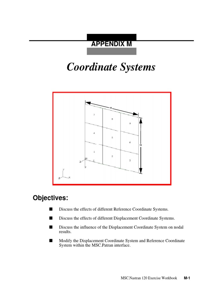 NX Advanced Simulation坐标系 | PDF | Teaching Mathematics | Science