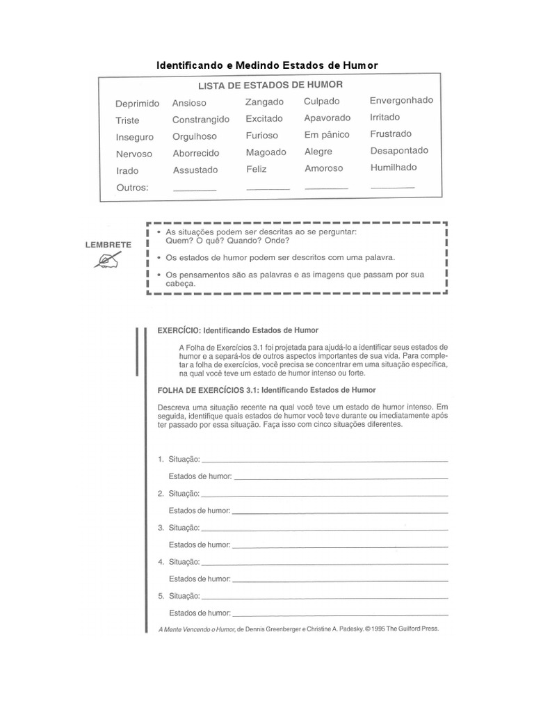 Identificando e Medindo Estados de Humor | PDF