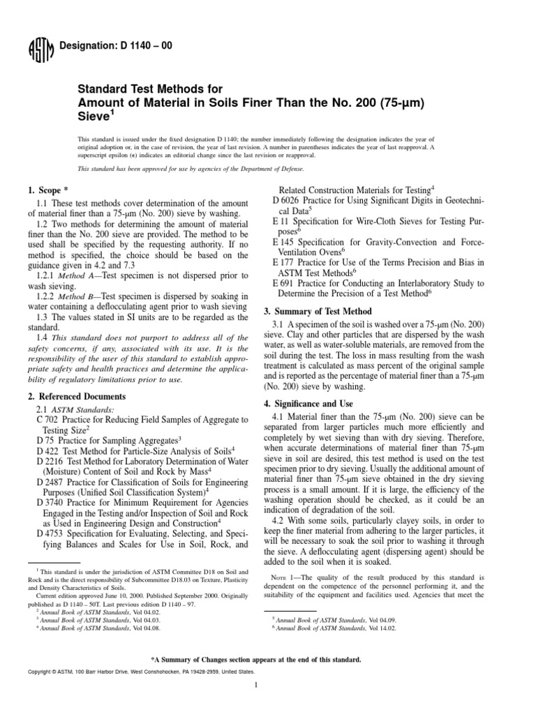 ASTM D1140.pdf | Nature