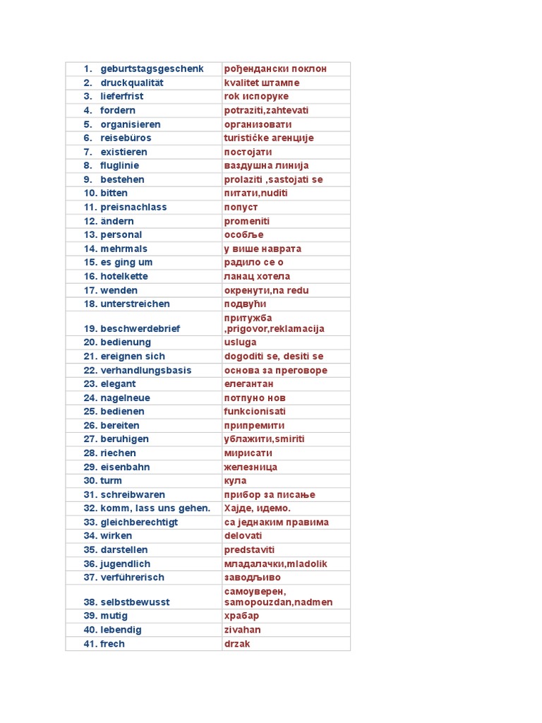 Schritte 6 LEKCIJA 10 Reci | PDF