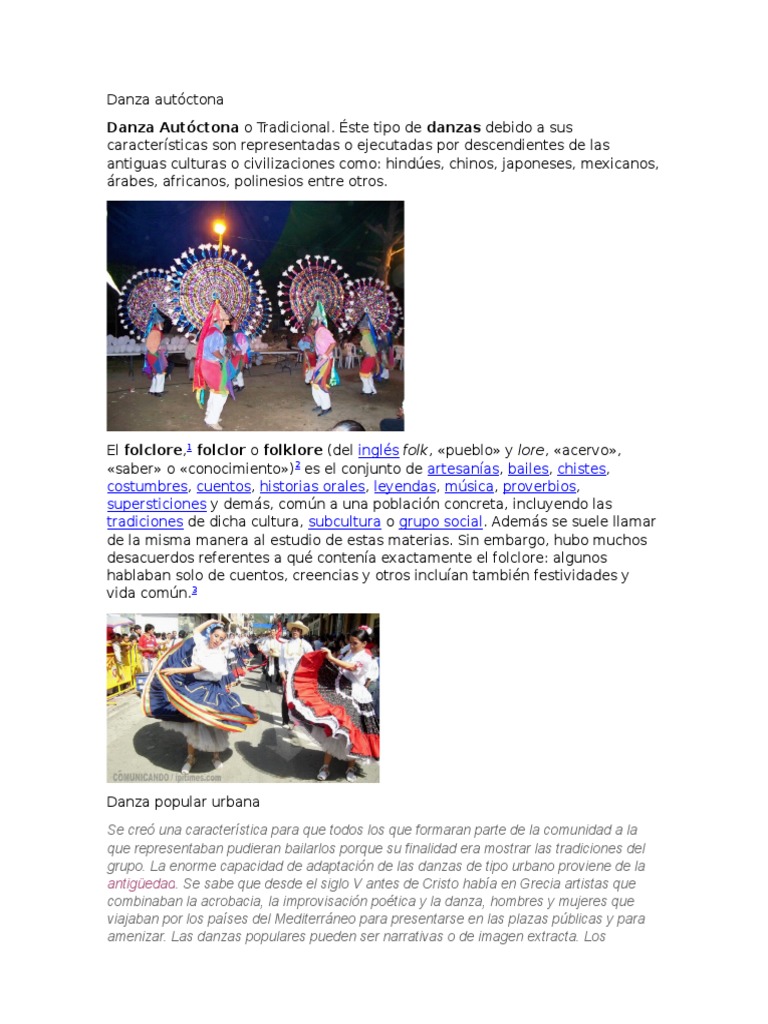 Danza Autóctona | Ballet | Folklore