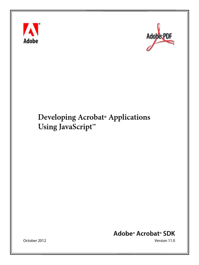Javascript Js Acrobat Pro Developer Guide | PDF | Portable Document Format | Java Script