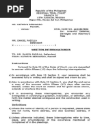 Sample Interrogatories | Interrogatories | Identity Document