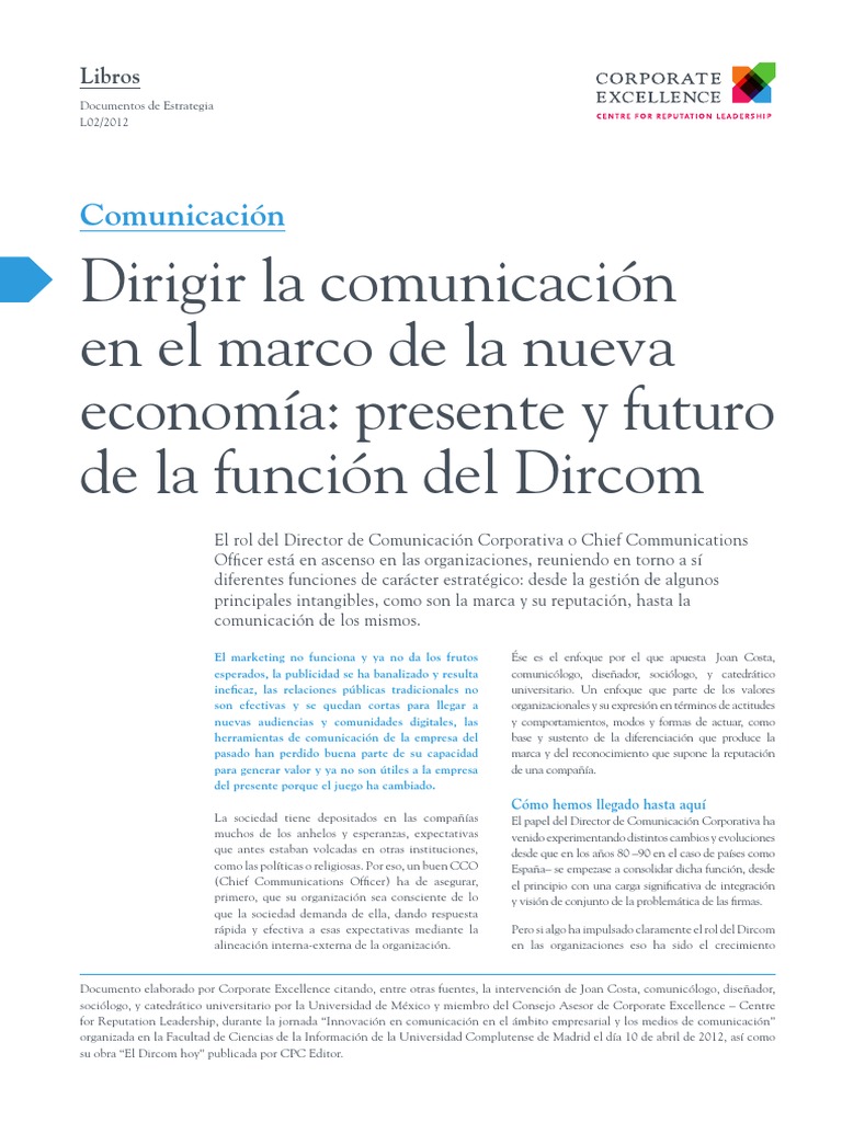 El DirCom - Hoy - Corporate - Excellence PDF | PDF | Patrocinador ...