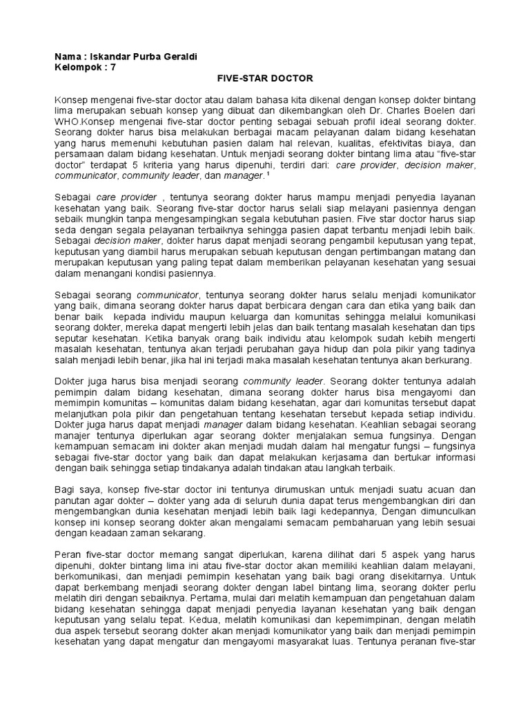 Five Stars Doctor | PDF