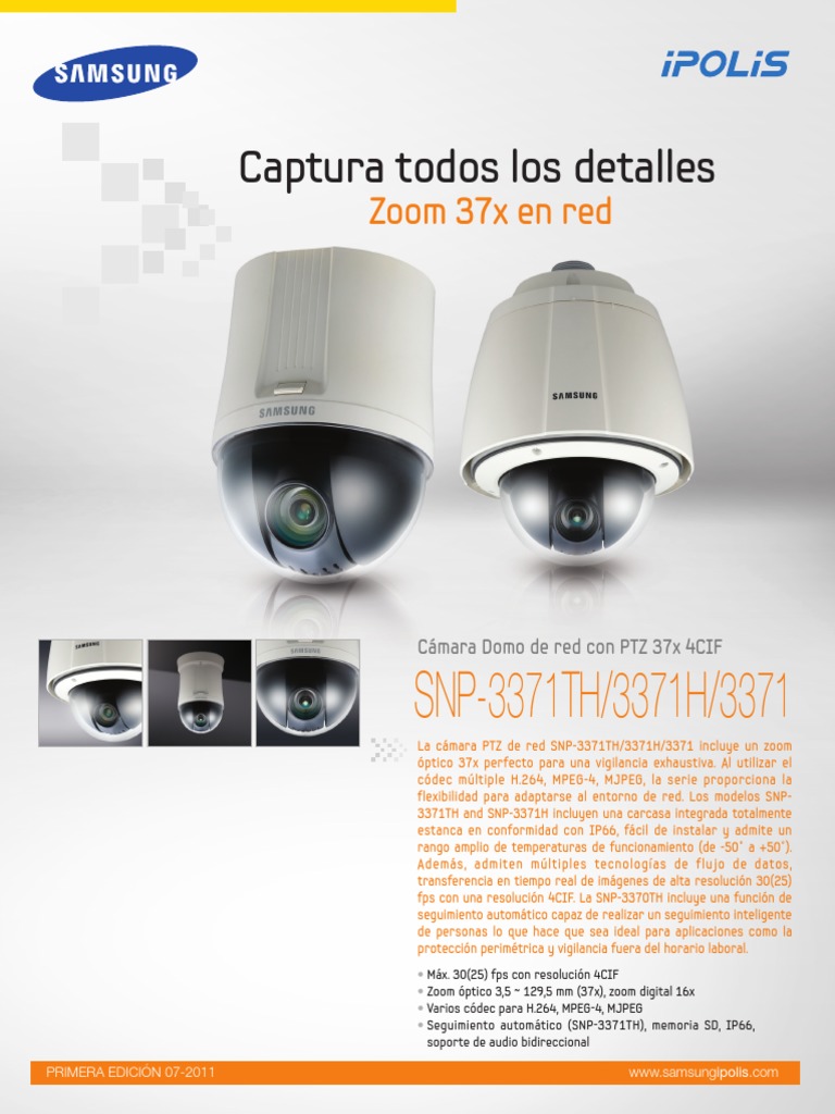 Catálogo Domo PTZ Samsung PDF | PDF | Navegador web | Telecomunicaciones