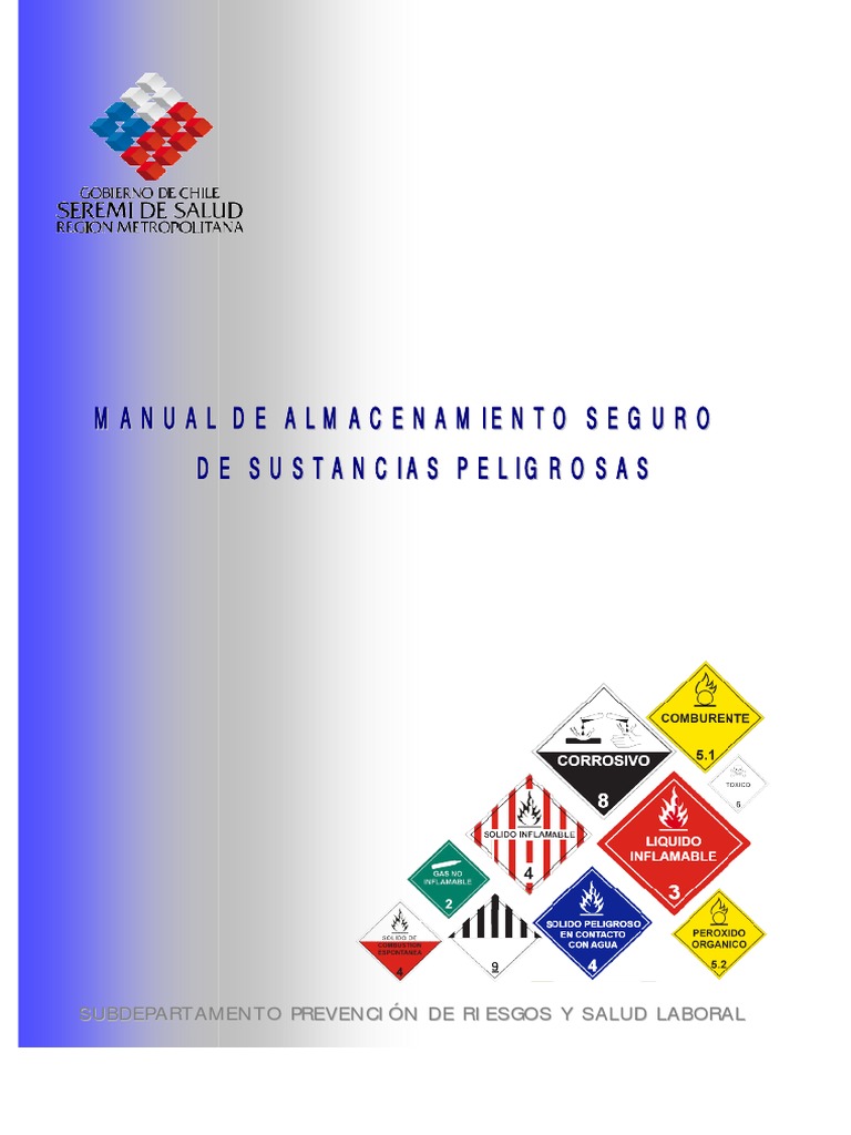 Manual de Almacenamiento Seguro de Sustancias Químicas Peligrosas PDF | PDF