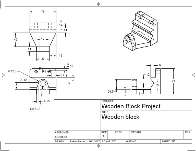 Wooden Block Project Specifications | PDF