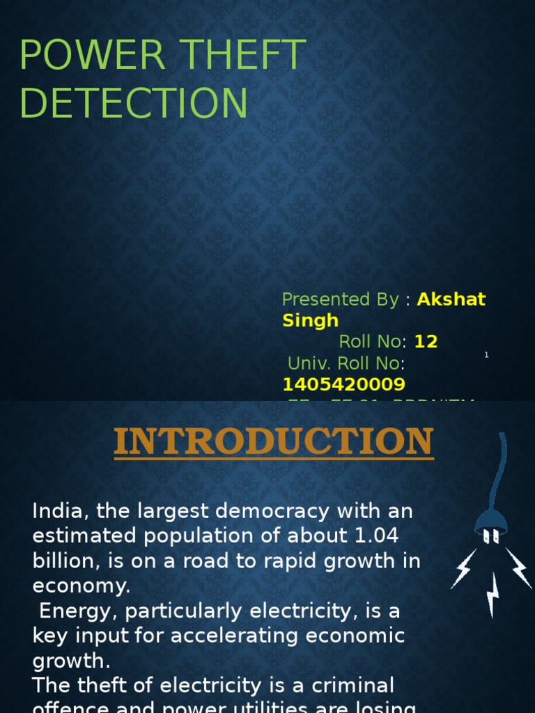 Power Theft Detection | PDF | Electrical Engineering | Electricity