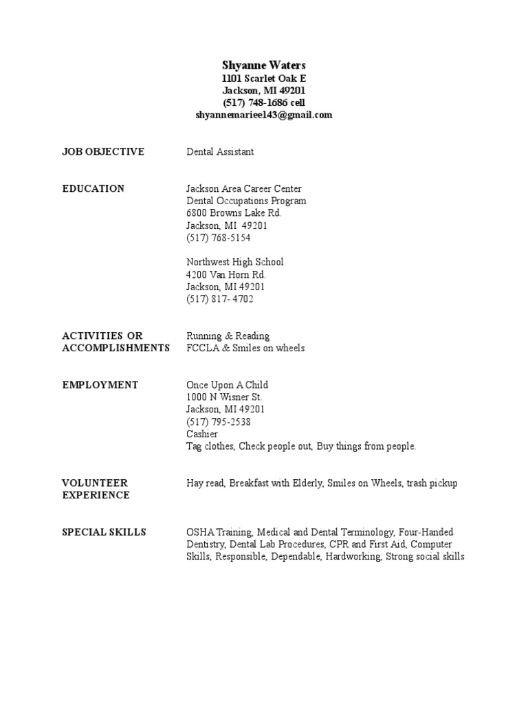 Resume Format | PDF