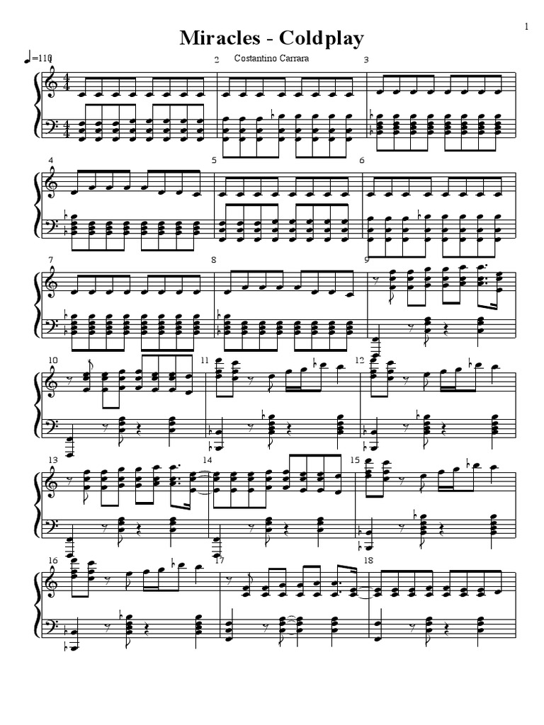 Miracles Sheet Music PDF | PDF