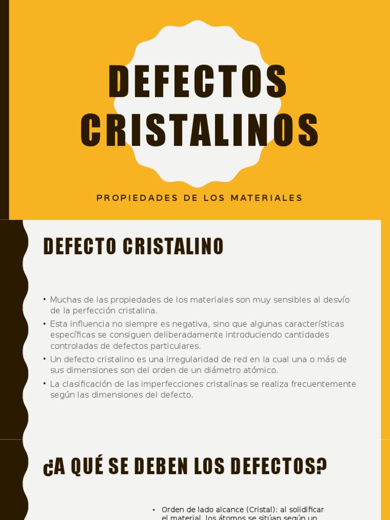 Ventajas de los Defectos Cristalinos | PDF | Dislocación | Cristal