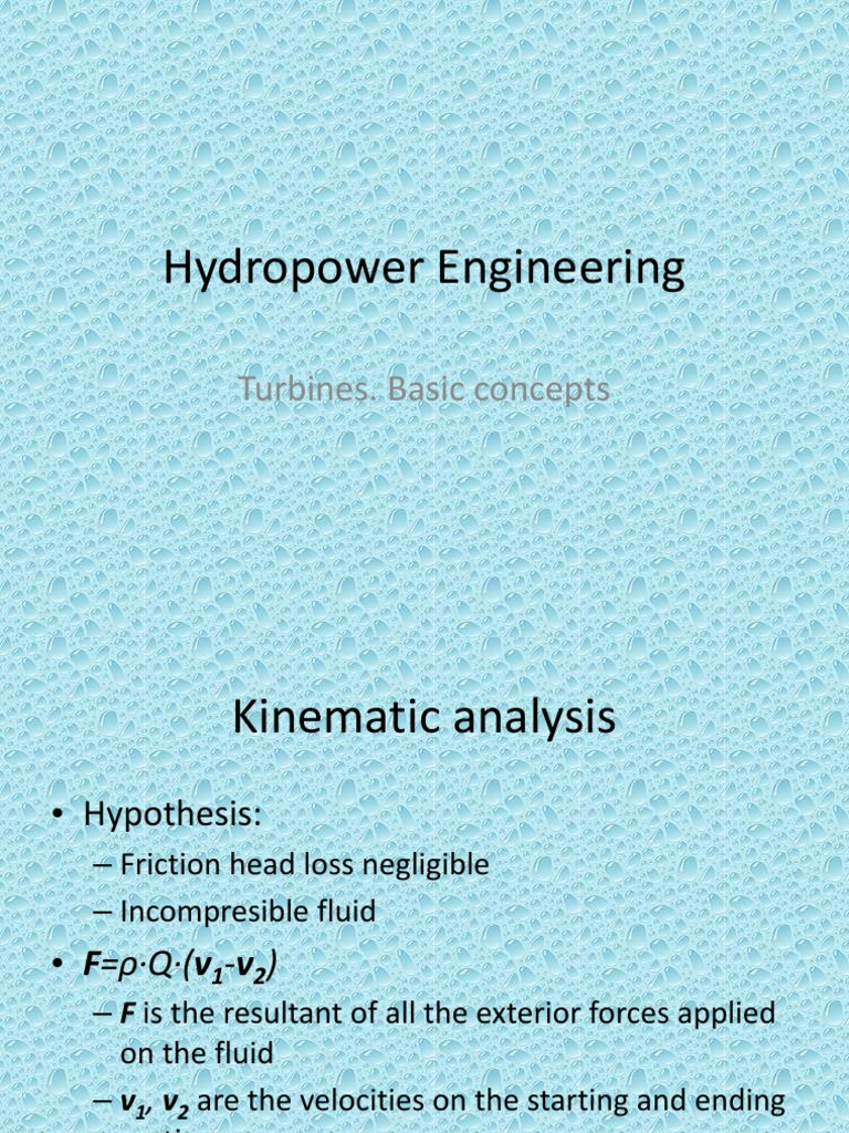 Hydropower Engineering: Turbines. Basic Concepts | PDF | Turbine ...