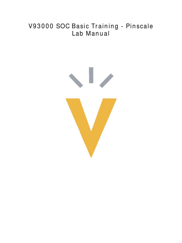 V93000 SOC Basic Training - Pinscale Lab Manual | PDF