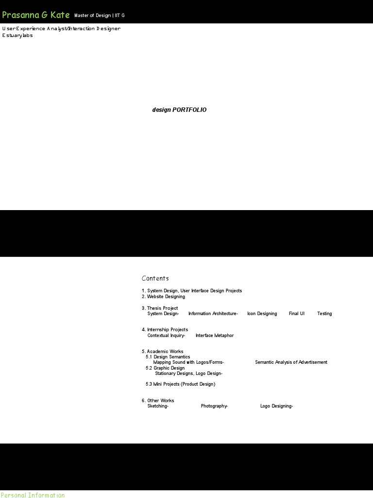 Portfolio Prasanna | PDF | Graphical User Interfaces | Icon (Computing)