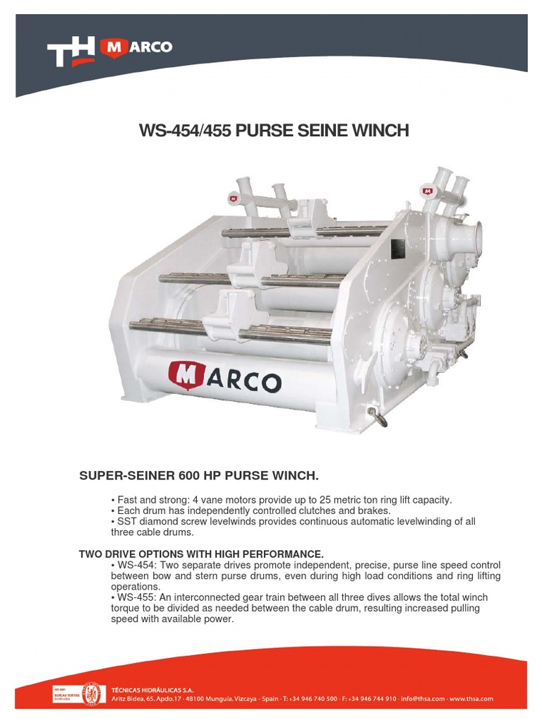 Super-Seiner 600 HP Purse Winch: A High Performance Dual Drive Purse ...