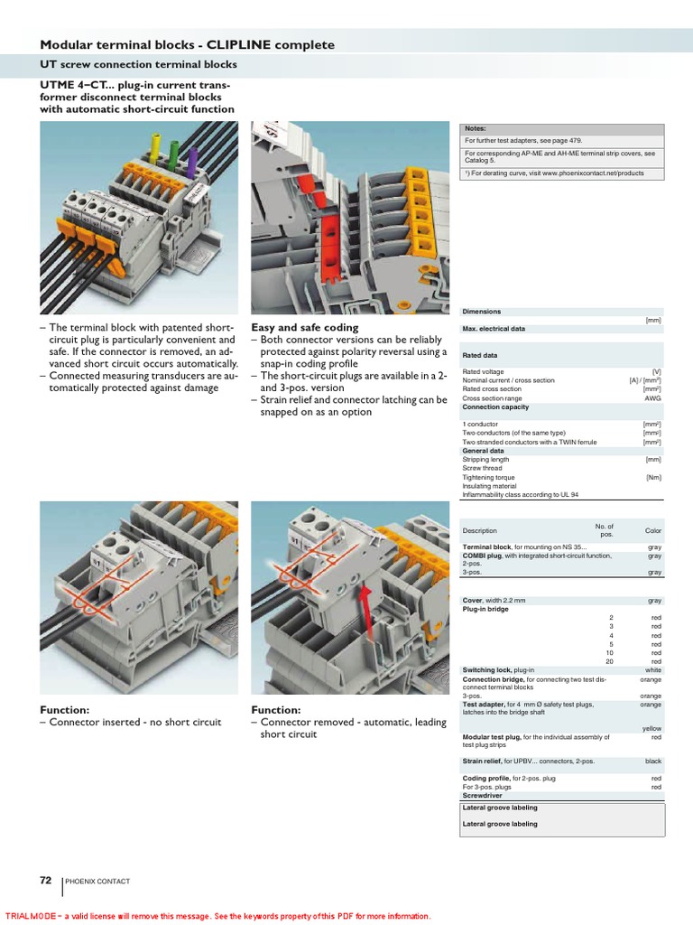 UTME 4-CT (1P) (Terminal Blocks For CT Connections) | Electrical ...