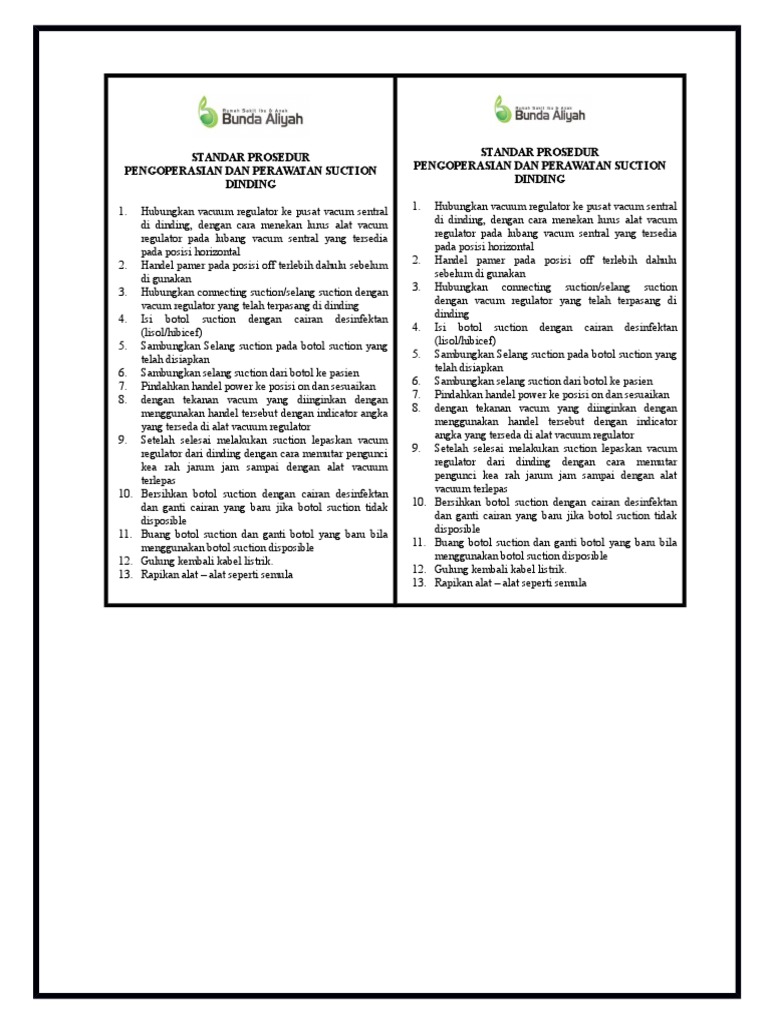 Spo Suction Dinding | PDF
