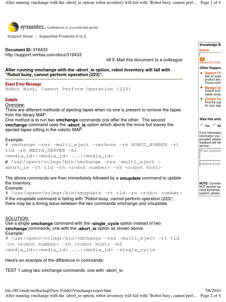 Vmchange Used For Ejection of Tapes | PDF | Computer Engineering | Software