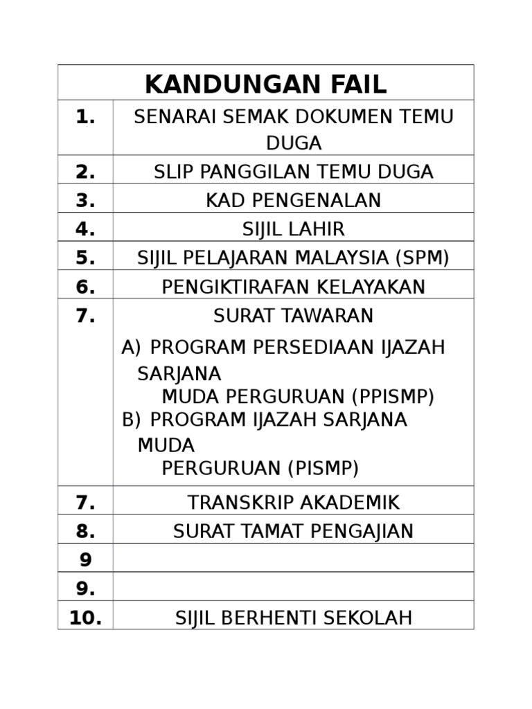 Divider File Interview SPP | PDF