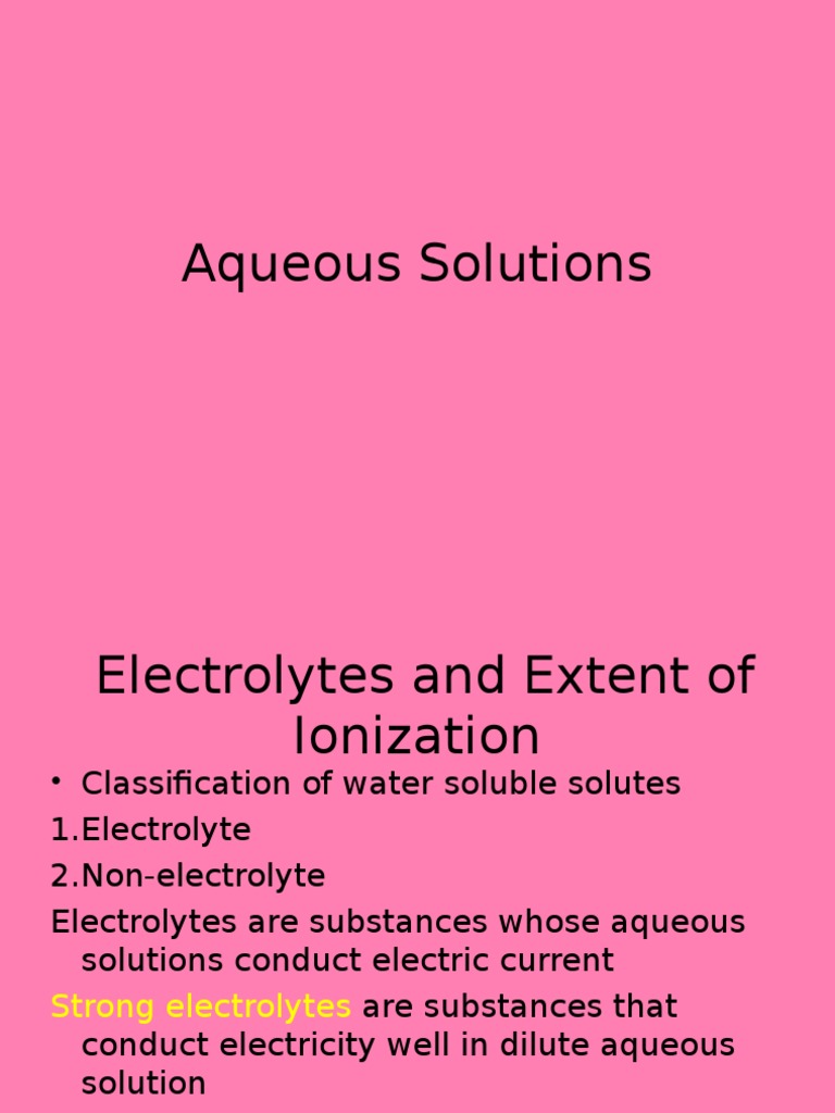 6.1 Types of Chemical Reactions | PDF | Aqueous Solution | Ion