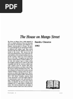 "The House On Mango Street" - Sandra Cisneros. | PDF