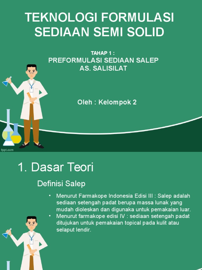 Preformulasi Salep Kel.2 | PDF