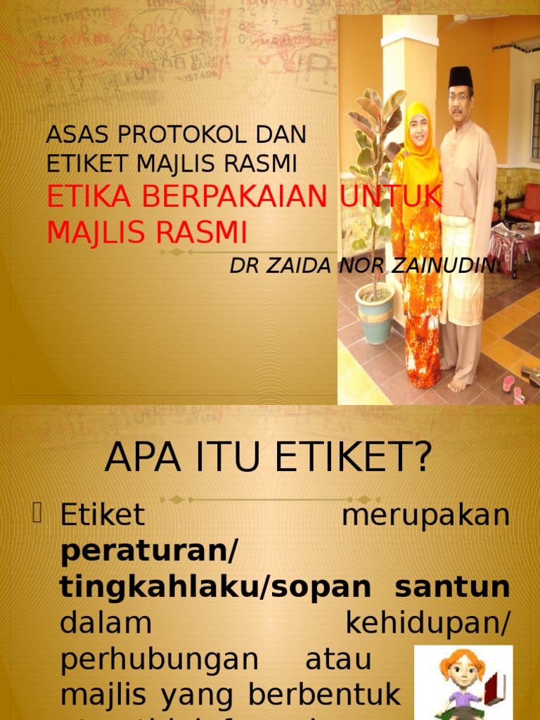 Asas Protokol Dan Etiket | PDF