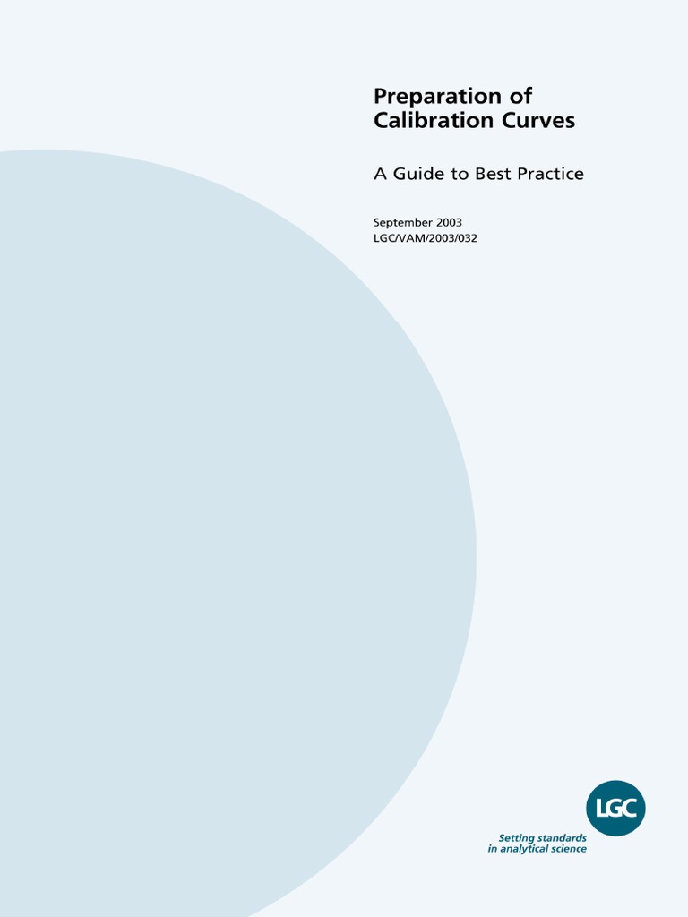 Calibration Curve Guide | Download Free PDF | Errors And Residuals | Regression Analysis